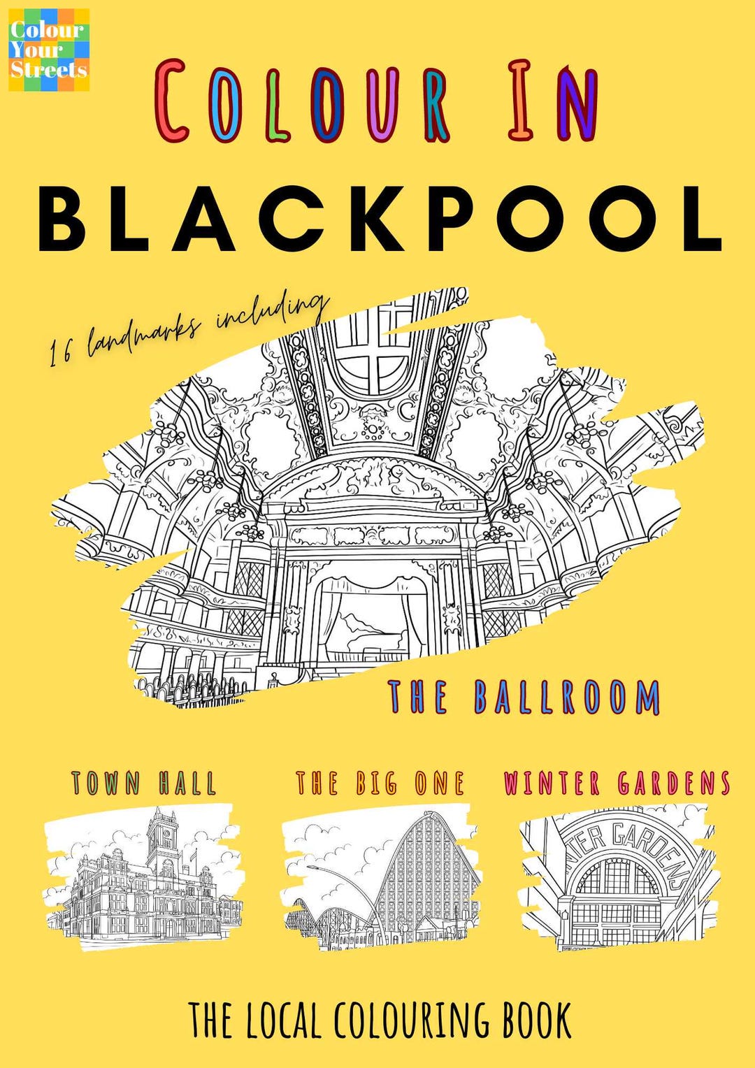 Blackpool Colouring Book (A4) - Etsy