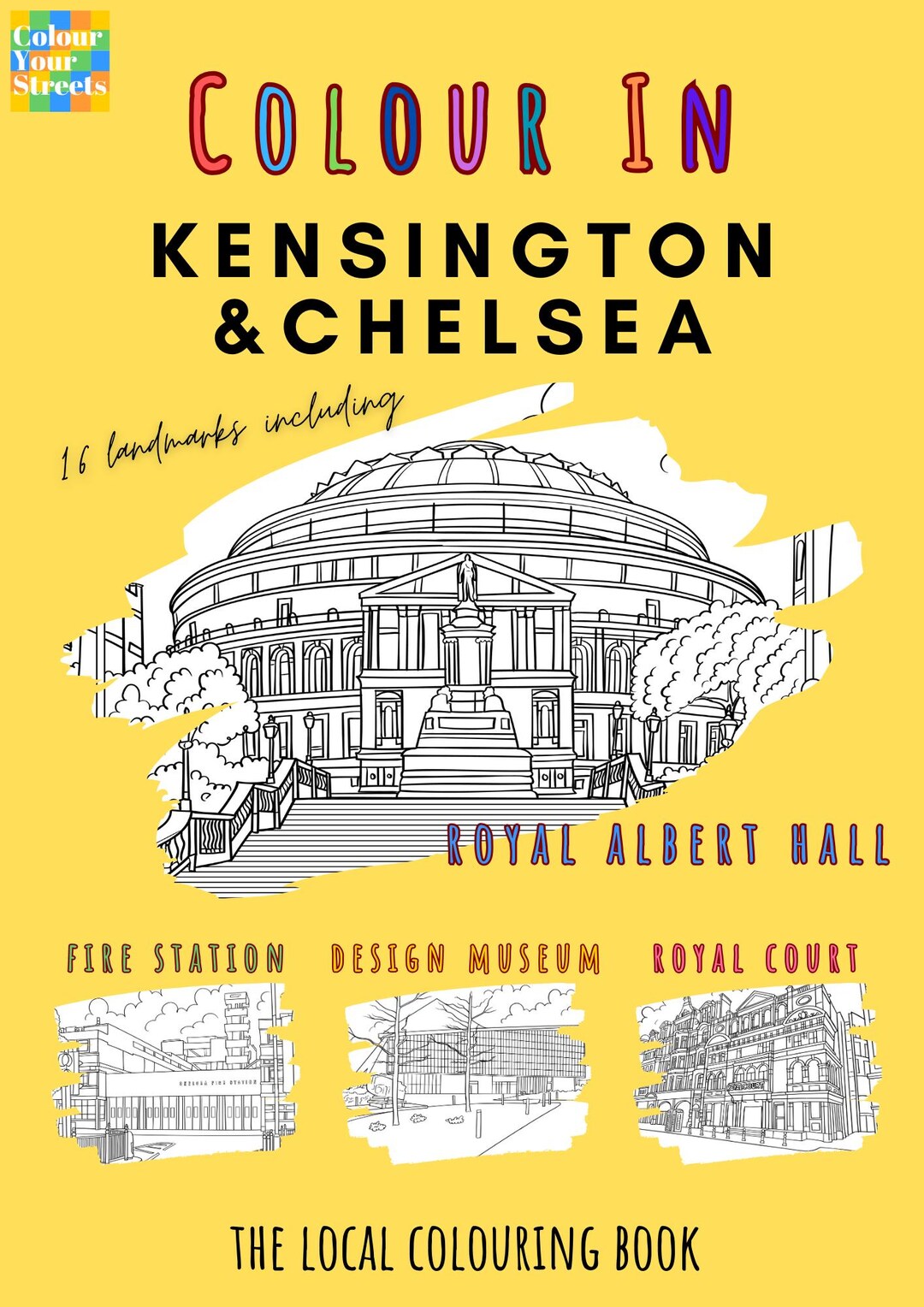 Kensington & Chelsea Colouring Book A4 - Etsy