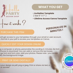 Editable Psychology Graduation Party Invitation, Boho Psychologist Grad ...