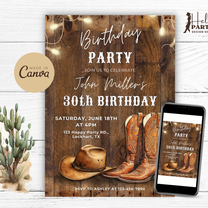 30th Birthday Cowboy Hats - Etsy