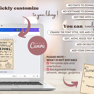 Wild West Hoedown Flyer -country Party Invitation -rustic Editable ...