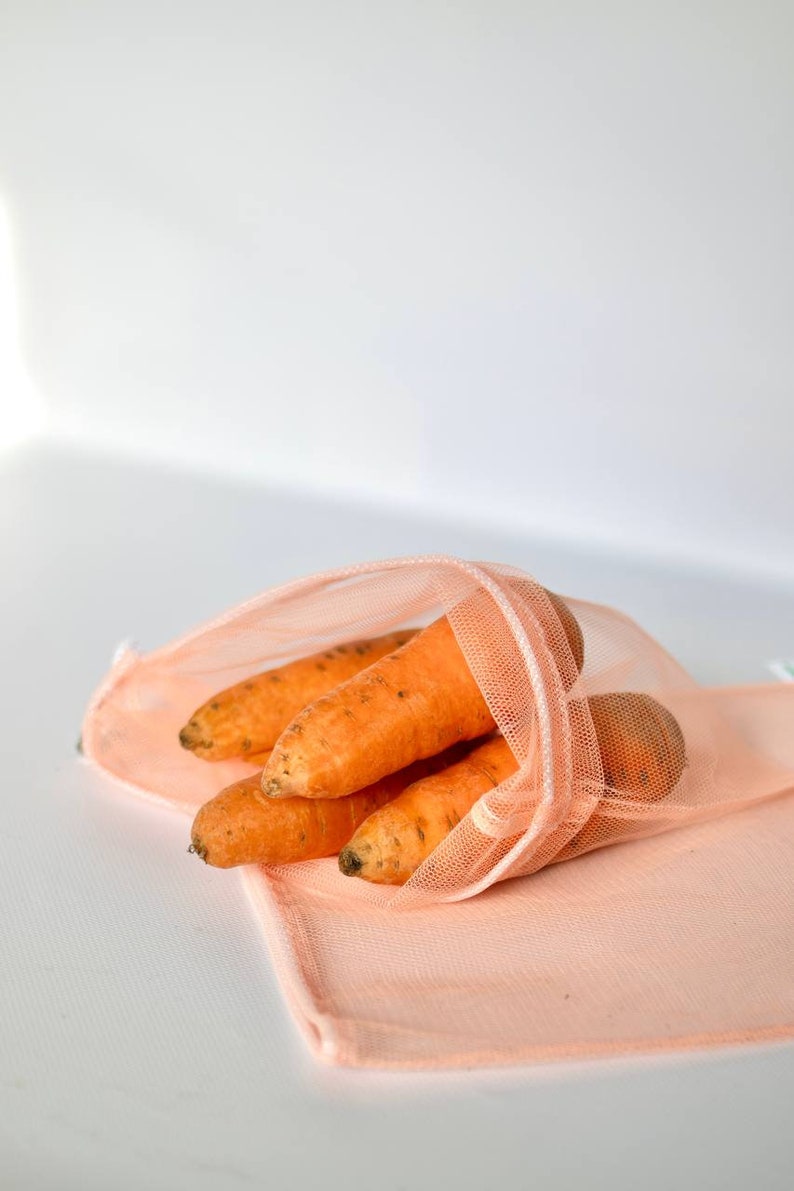 Reusable Mesh Produce Bags for Fruits and Vegetables / Eco-friendly ...