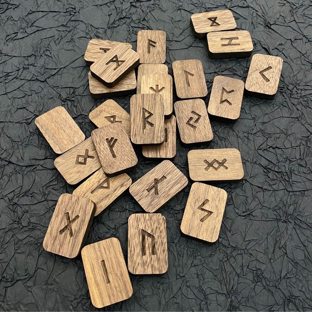 Norse Runes, Wooden Runes, Viking Runes, Occult, Divination, Religion ...