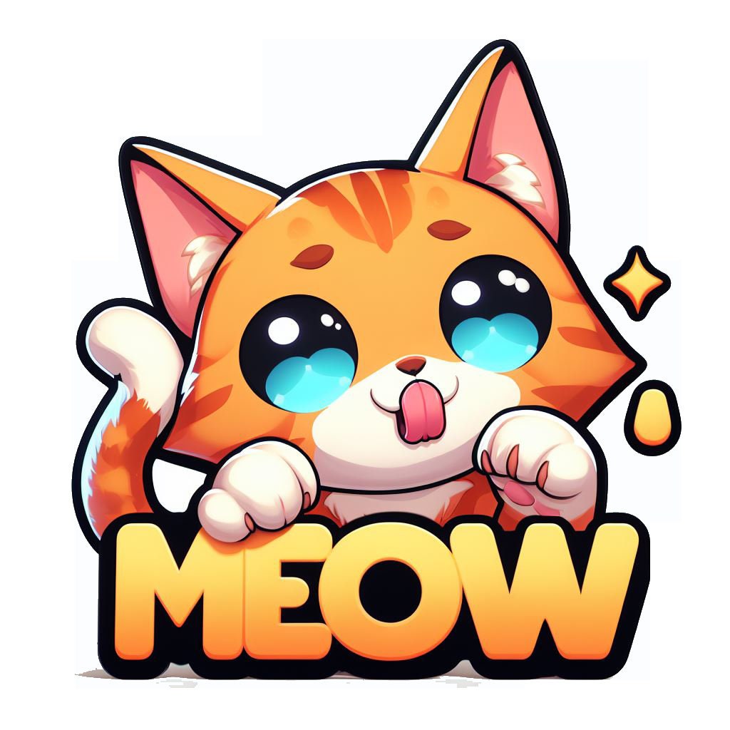 MEOW 6 Emote Pack | Discord | Stream and Gaming - Etsy