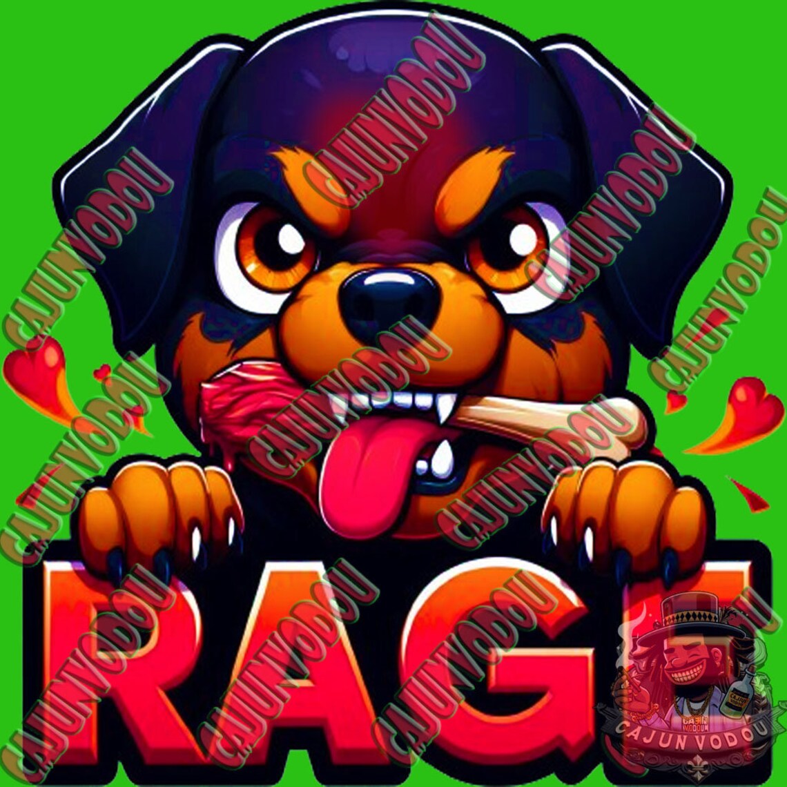 Cute Rage Dog Twitch Emotes | Rottweiler | Emote Pack | Puppy - Etsy