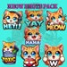 MEOW 6 Emote Pack | Discord | Stream and Gaming - Etsy