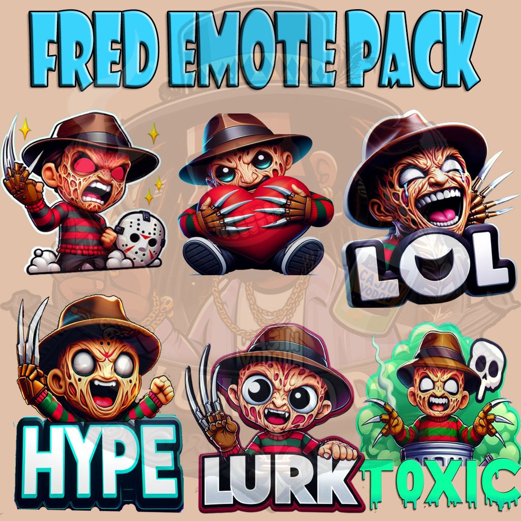 Fred Emote Pack 6 Pack Horror Doll Emote | Killer | Dbd Emote | Horror ...