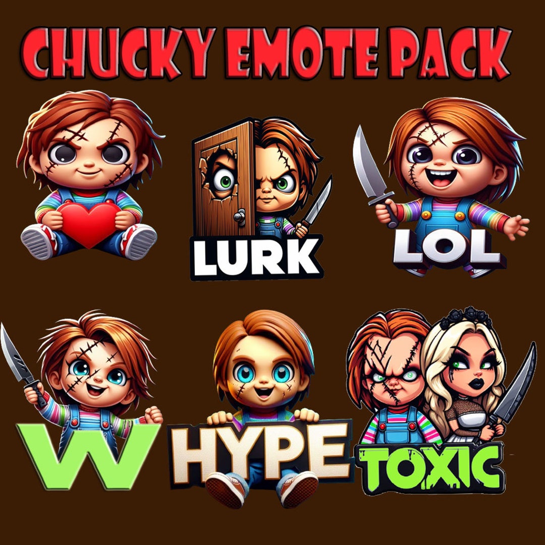 Chuck Emote Pack 6 Pack Horror Doll Emote | Killer | Dbd Emote | Horror ...