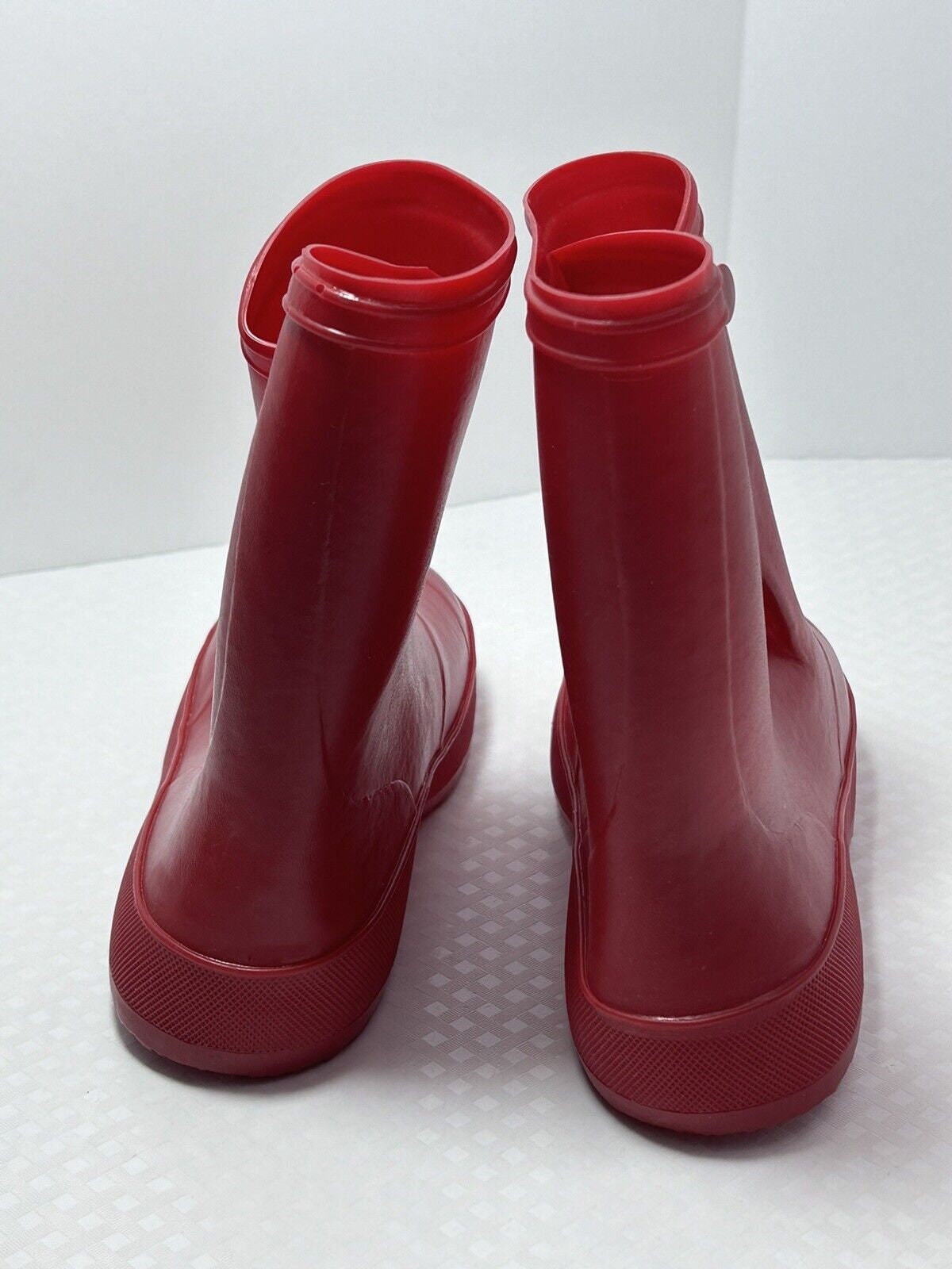 Childs Rubber Galoshes Rain Boots Red Vintage USA Made Size 13 - Etsy