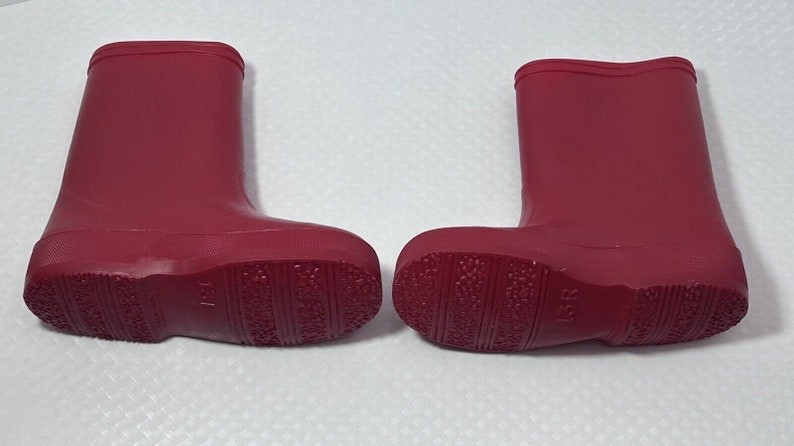 Childs Rubber Galoshes Rain Boots Red Vintage USA Made Size 13 - Etsy