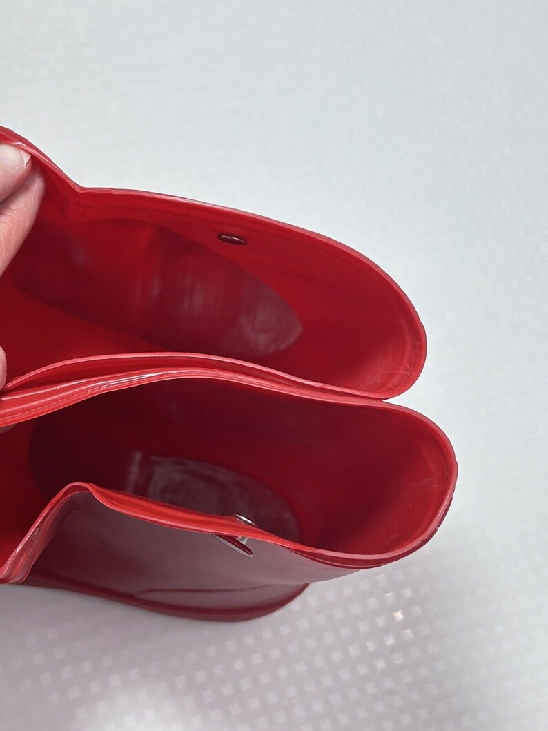 Childs Rubber Galoshes Rain Boots Red Vintage USA Made Size 13 - Etsy