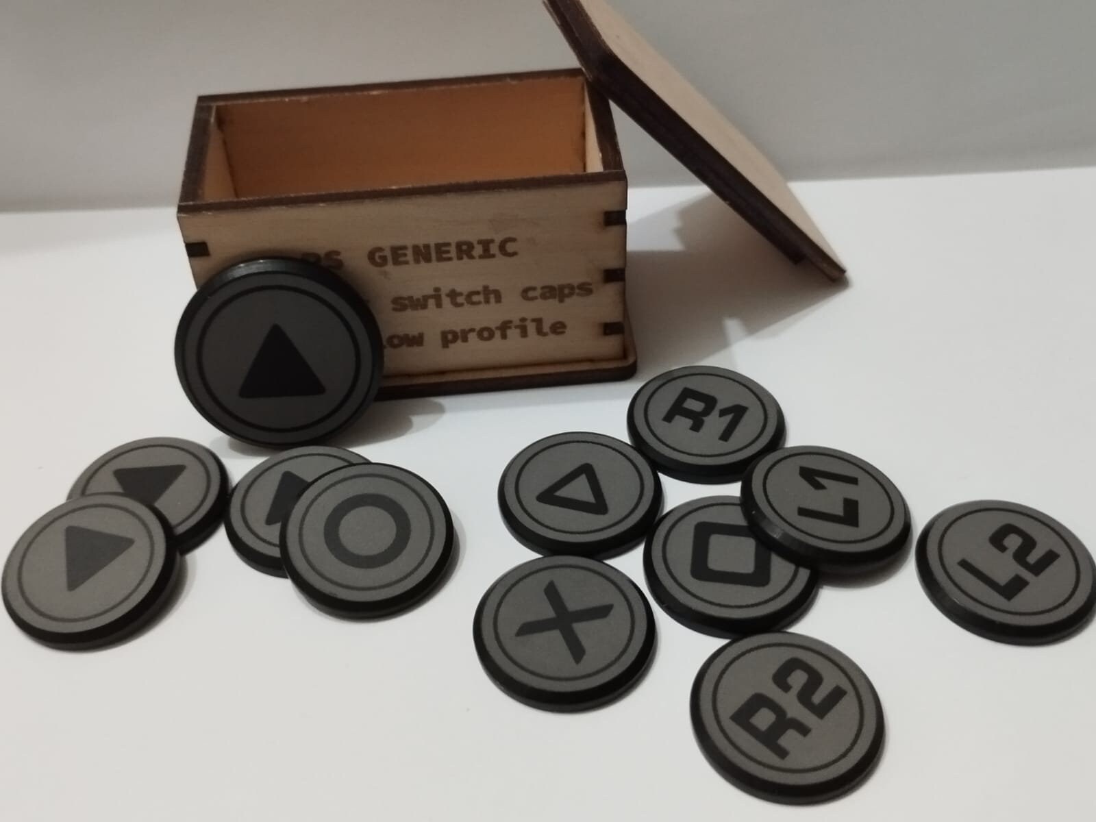 Kailh Choc V1 Low Profile Switch Cover Buttons for Flatbox Controller ...