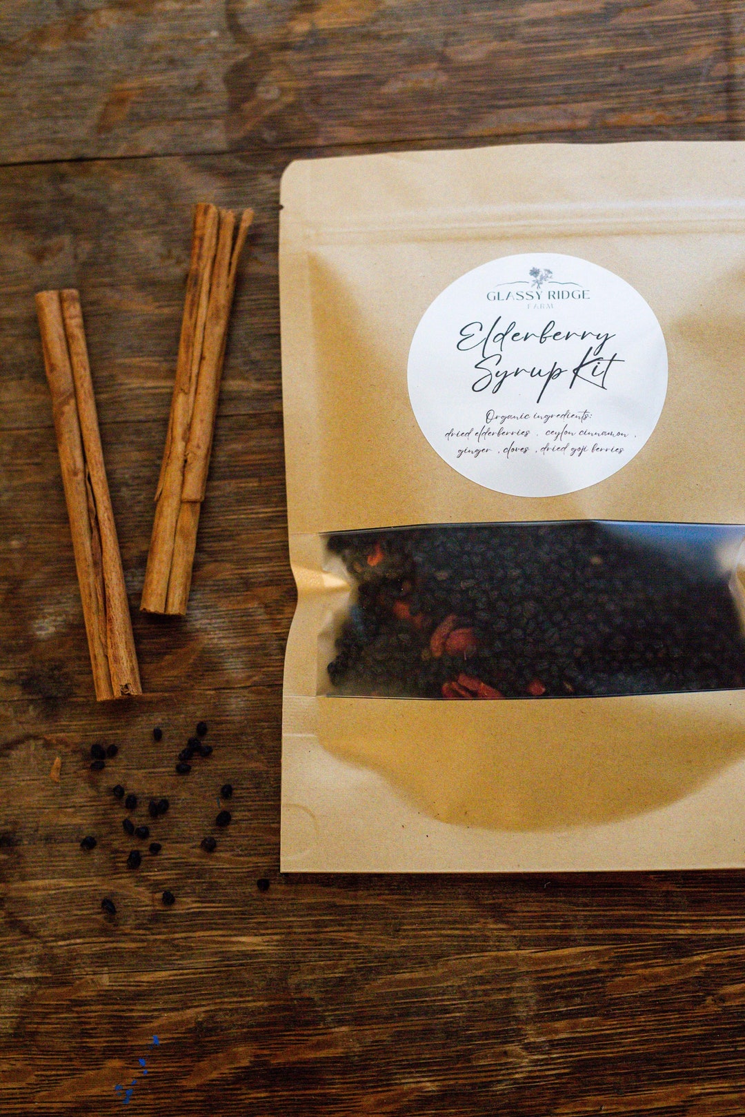 Organic Elderberry Syrup Kit | Recipe Included | Quality Sourced ...