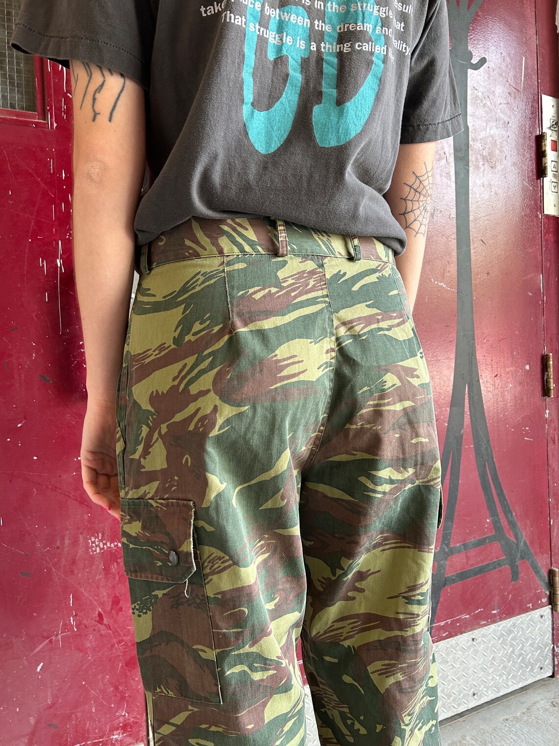 1980s Lizard Camo Cargo Pants, 32 - Etsy