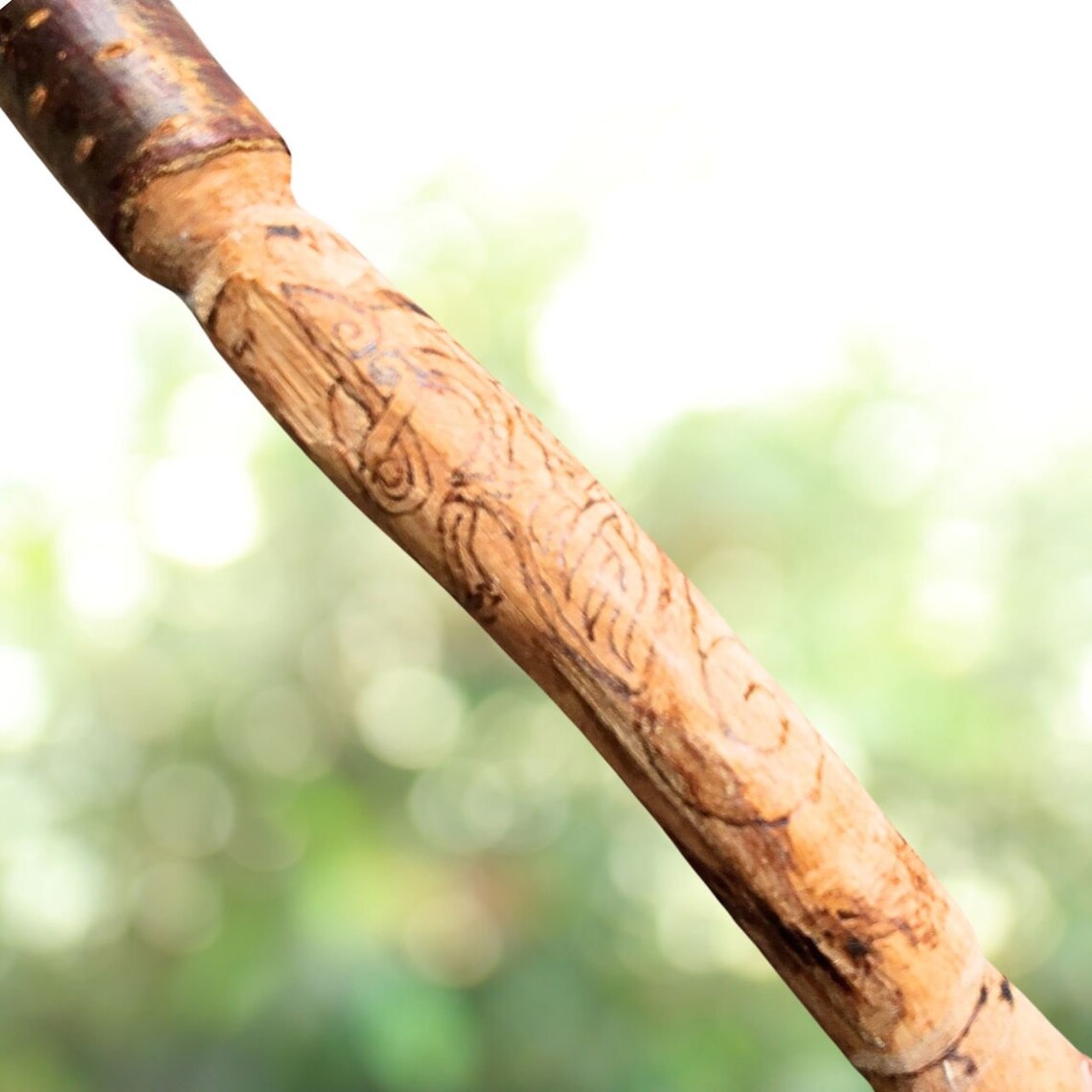 Handcrafted Japanese Cherry Long Ritual Wand Druids Wand | Celtic ...