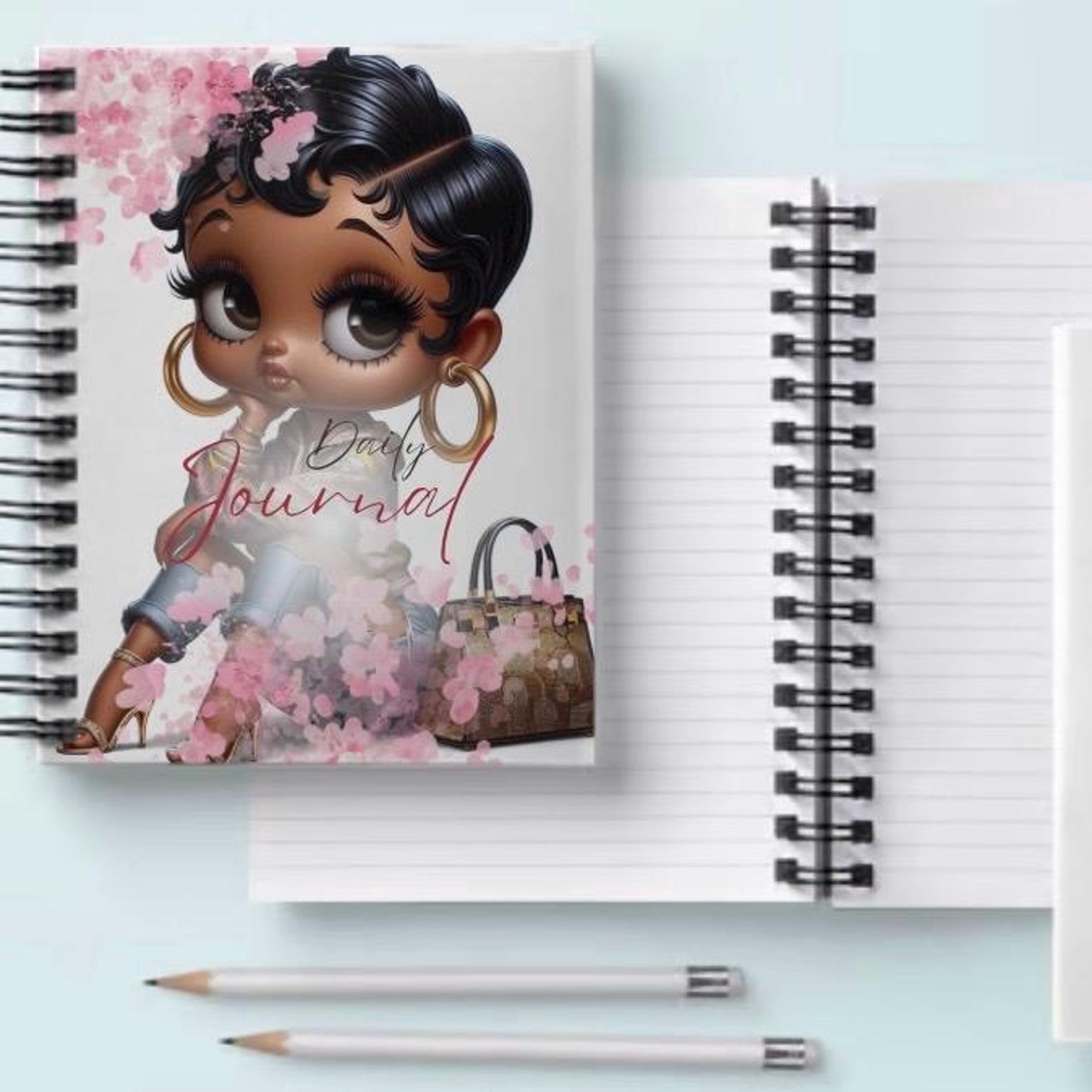 Black American Betty Boop Boujee Urban Designer Purse Beauty Chibi Girl ...