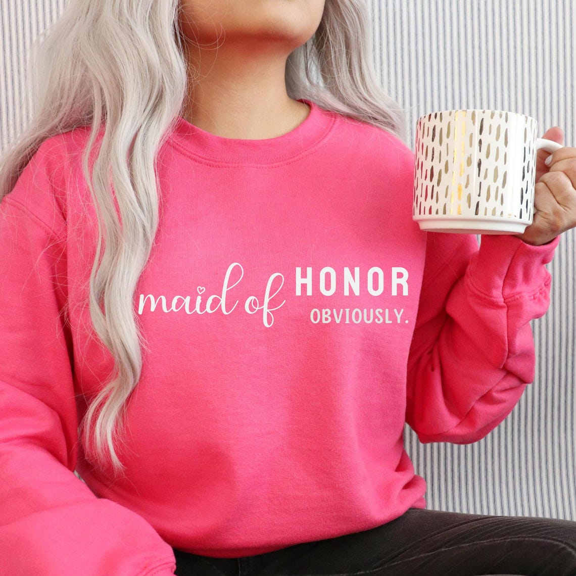 Maid of Honor PNG, Maid of Honor Obviously, Bridesmaid Gift, Bridesmaid ...