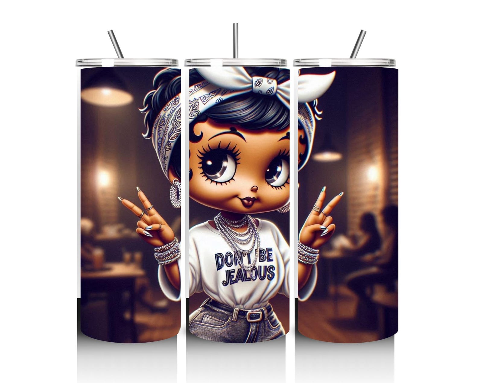 Betty Boop Hip Hop Vibe Don’t Be Jealous Sticker Sublimation Digital ...