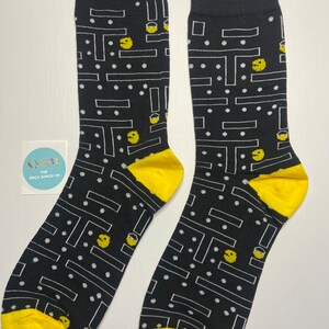 Pac-man Socks, Novelty Socks, Animal Socks, Stocking Filler, Pacman ...