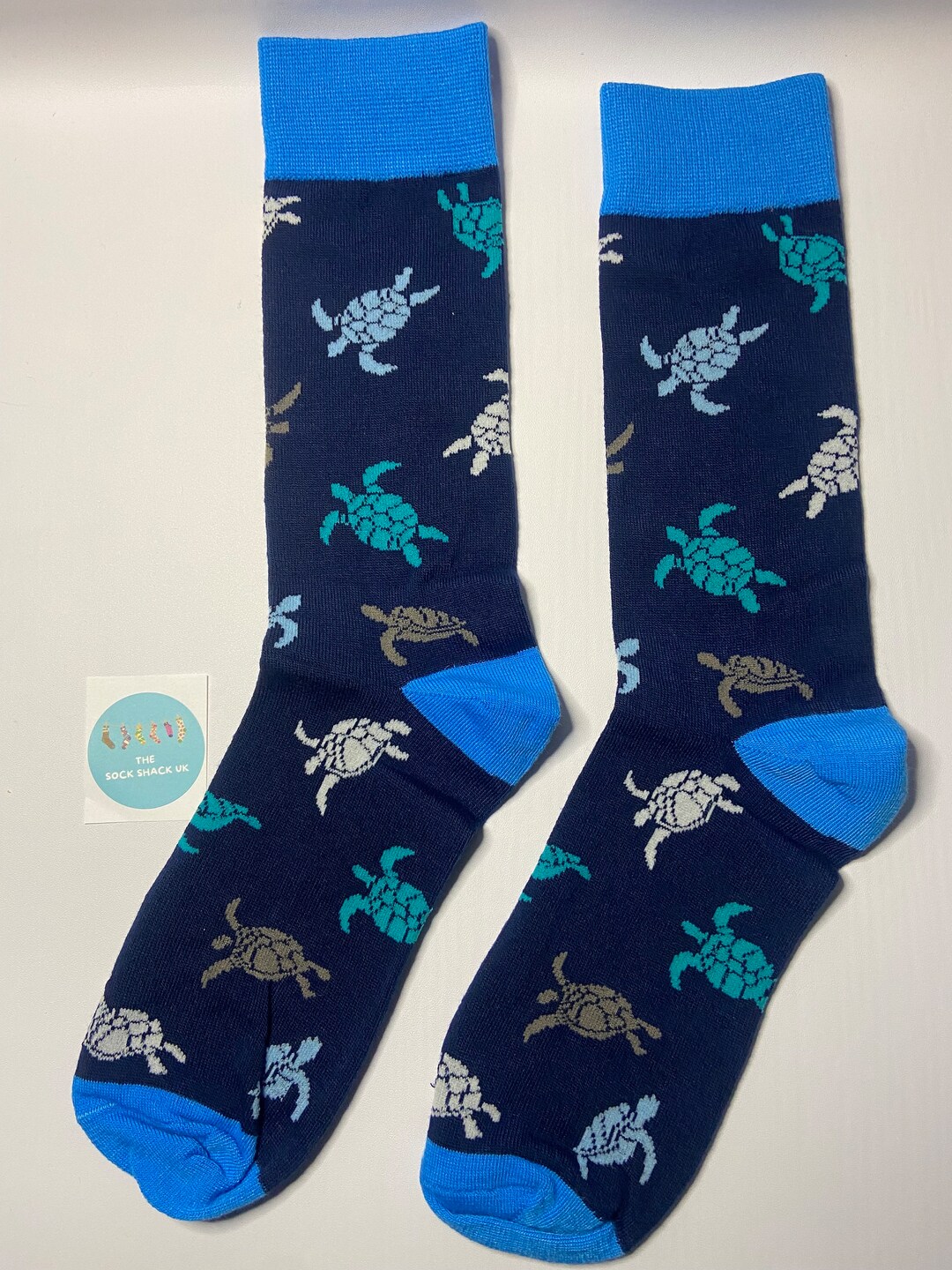 Turtle Print Socks, Novelty Socks, Animal Socks, Tortoise, Xmas Gift ...