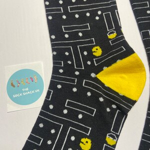 Pac-man Socks, Novelty Socks, Animal Socks, Stocking Filler, Pacman ...