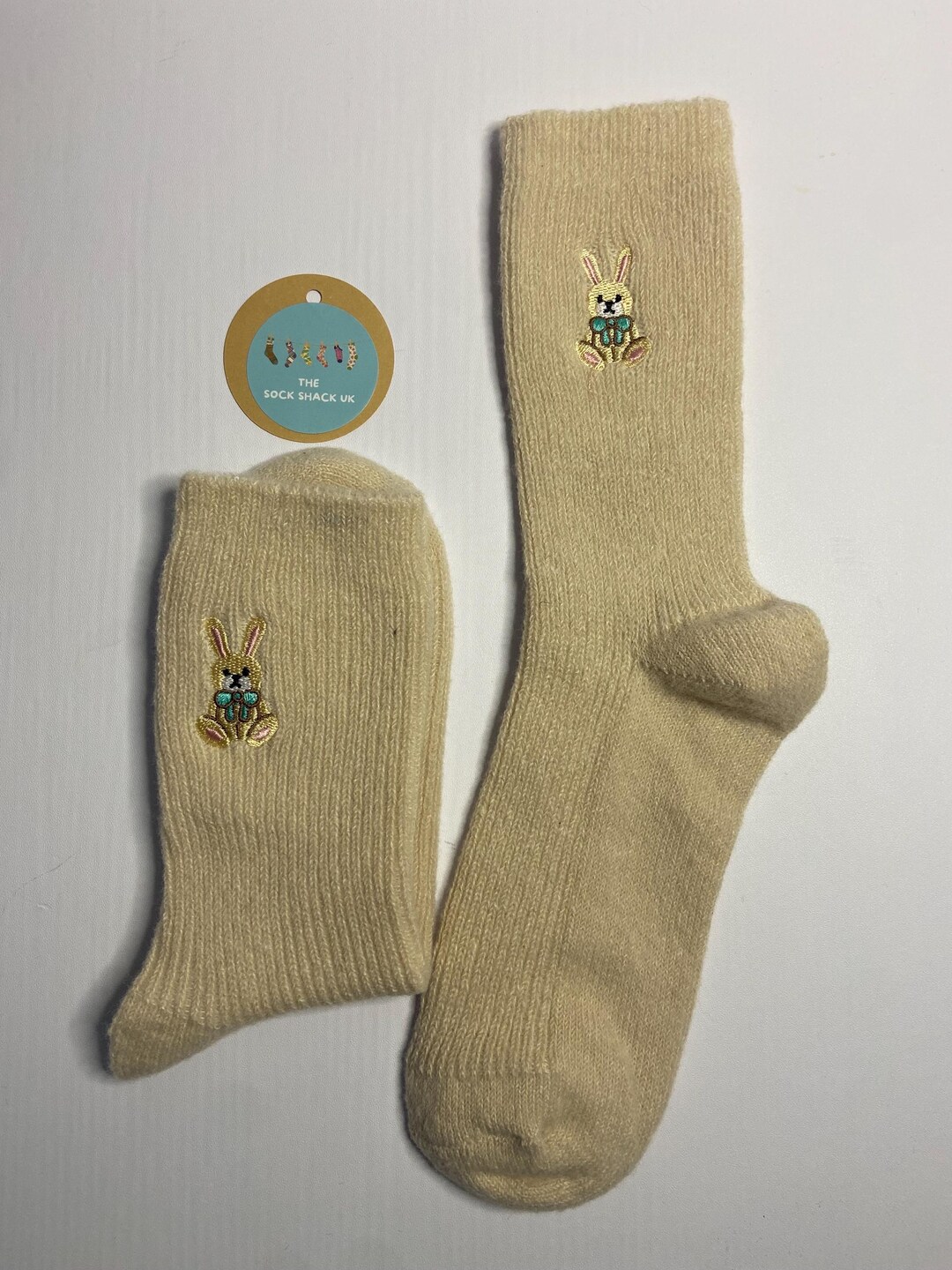 Bunny Print Socks, Easter, Rabbit Socks, Animal Socks, Stocking Filler ...