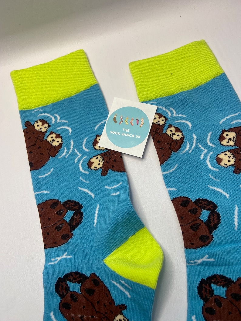 Beaver Print Socks, Novelty Socks, Animal Socks, Stocking Filler, Xmas ...