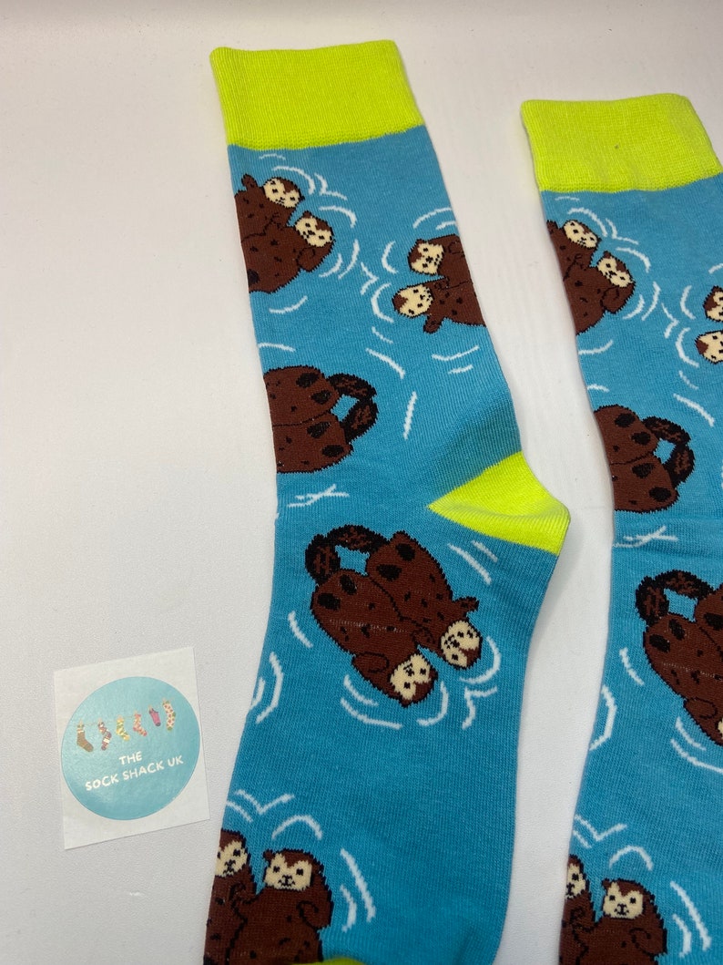 Beaver Print Socks, Novelty Socks, Animal Socks, Stocking Filler, Xmas ...