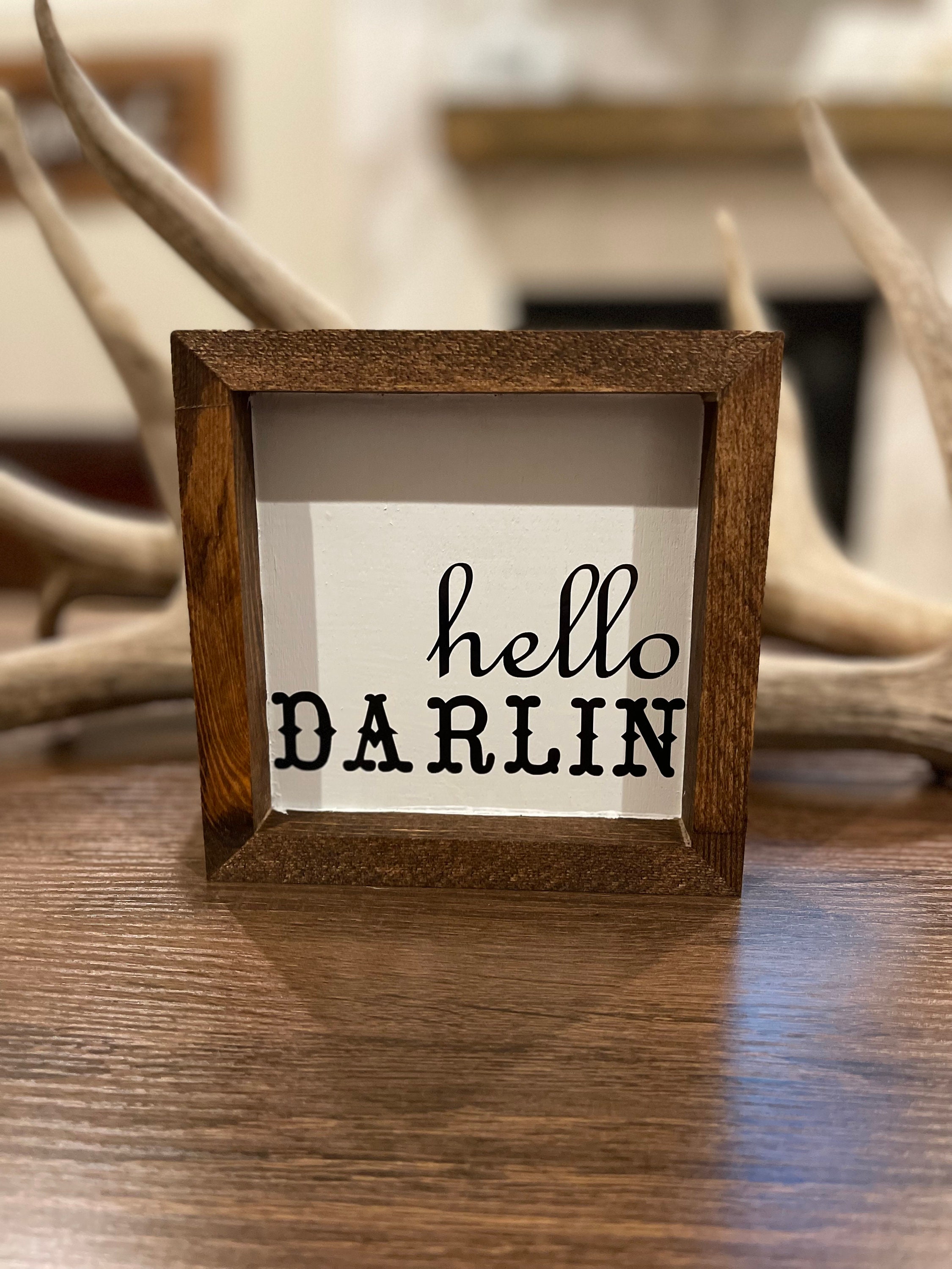 Hello Darlin/howdy Cowboy - Etsy