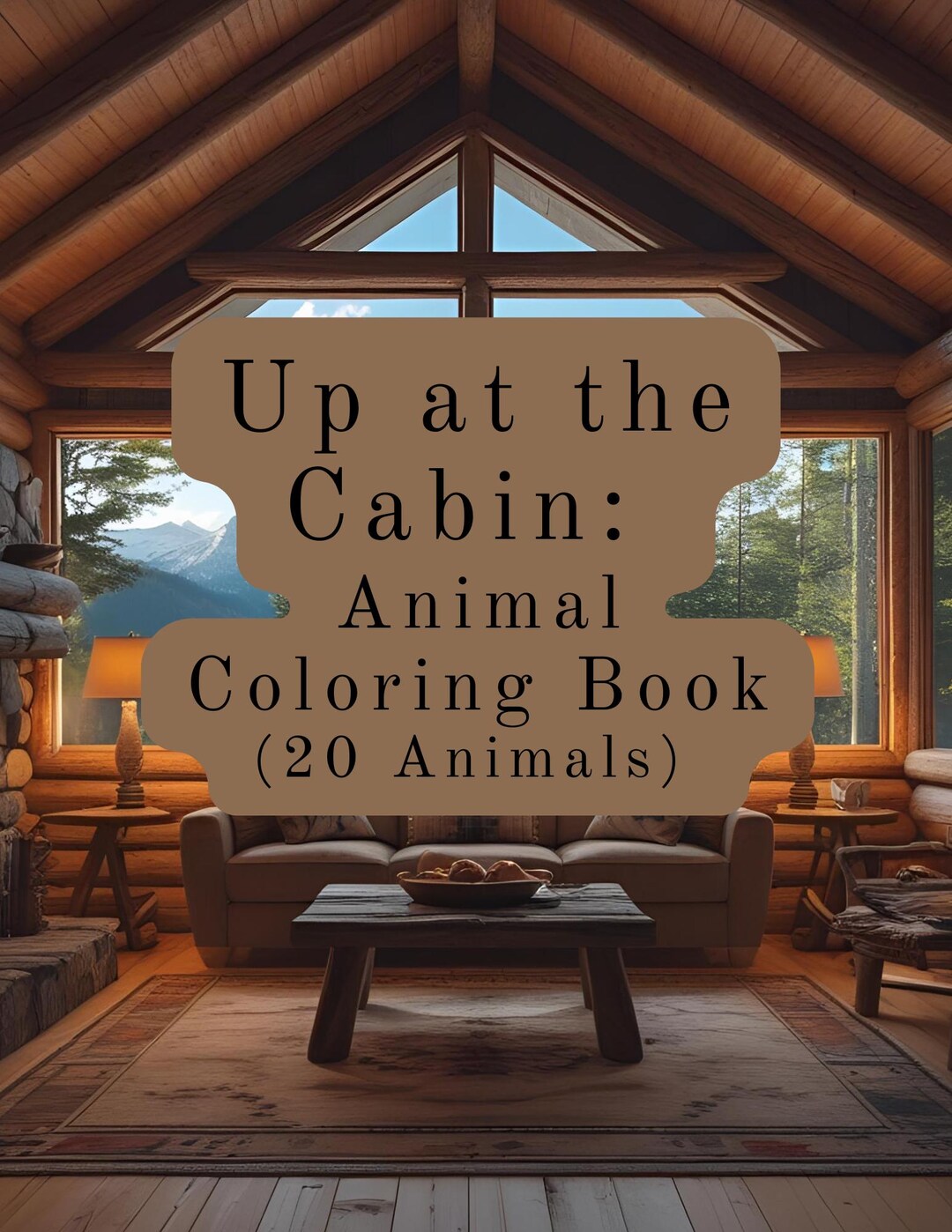 Up North Cabin Life Coloring Book – 20 Animal Pages – Printable Digital ...