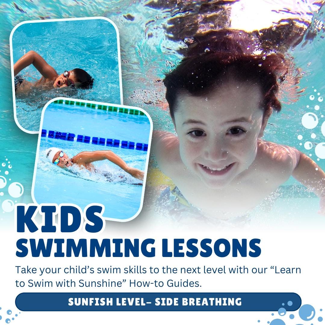 Teach Intermediate Swim Lessons- Side Breathing Level 1 - Etsy