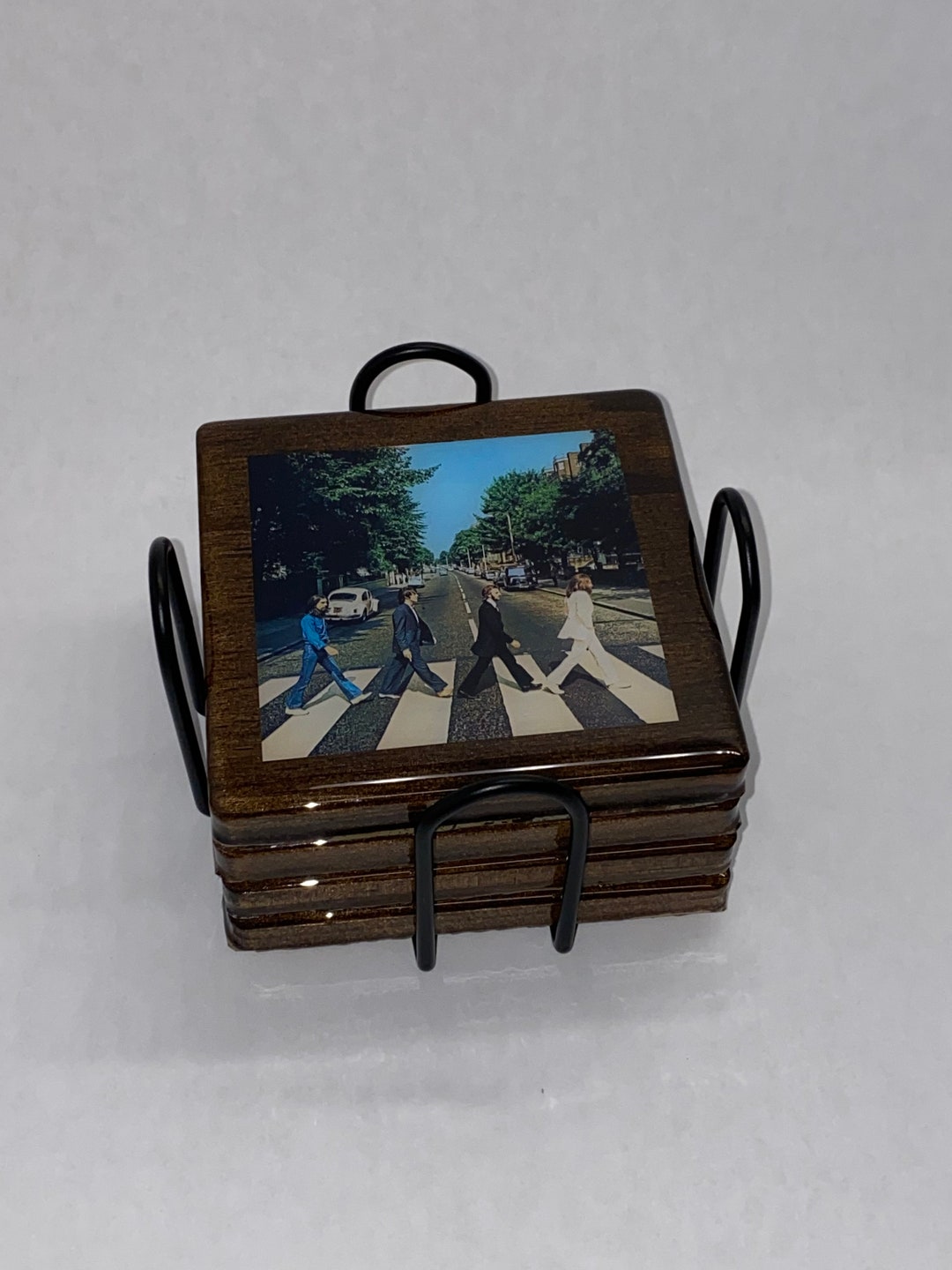 Custom Album Cover Wooden Drink Coasters With Wireless Tap to Play - Etsy