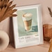 Retro Caffè Latte Poster Vintage Coffee Art Print, Nostalgic Cafe Decor ...
