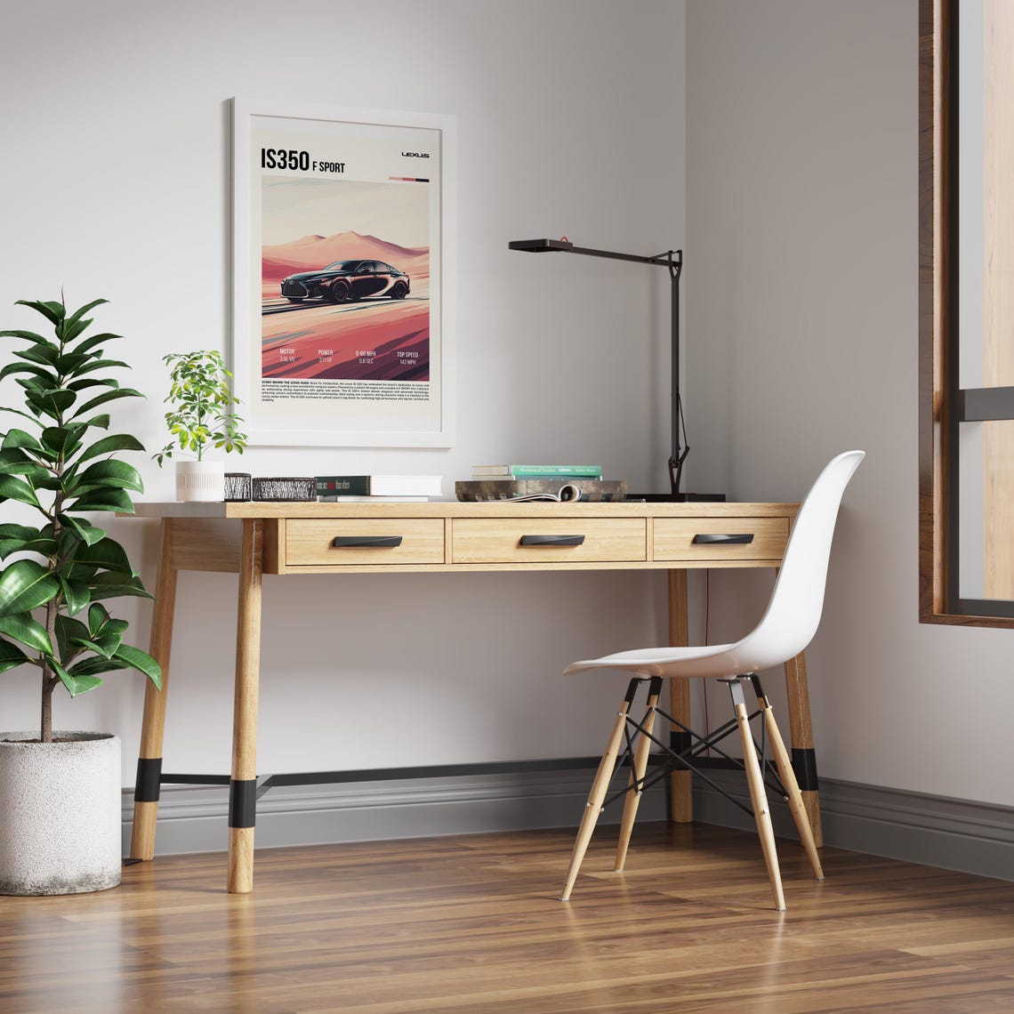 Lexus IS350 Poster - Retro Style Luxury Sedan Wall Art - Iconic Car ...
