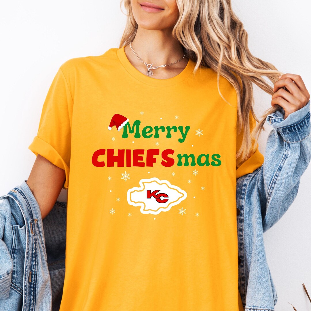 Kansas City Chiefs Merry Chiefsmas Shirt, KC Chiefs Football Fan Shirt ...
