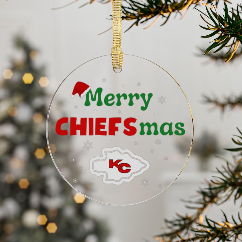 Kansas City Chiefs Merry Chiefsmas Christmas Ornament Gift, Merry ...