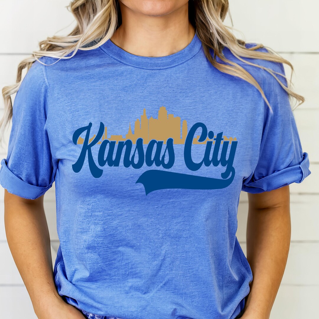Kansas City Baseball Shirt, KC Pride T-shirt, KC Skyline, Baseball Fan ...