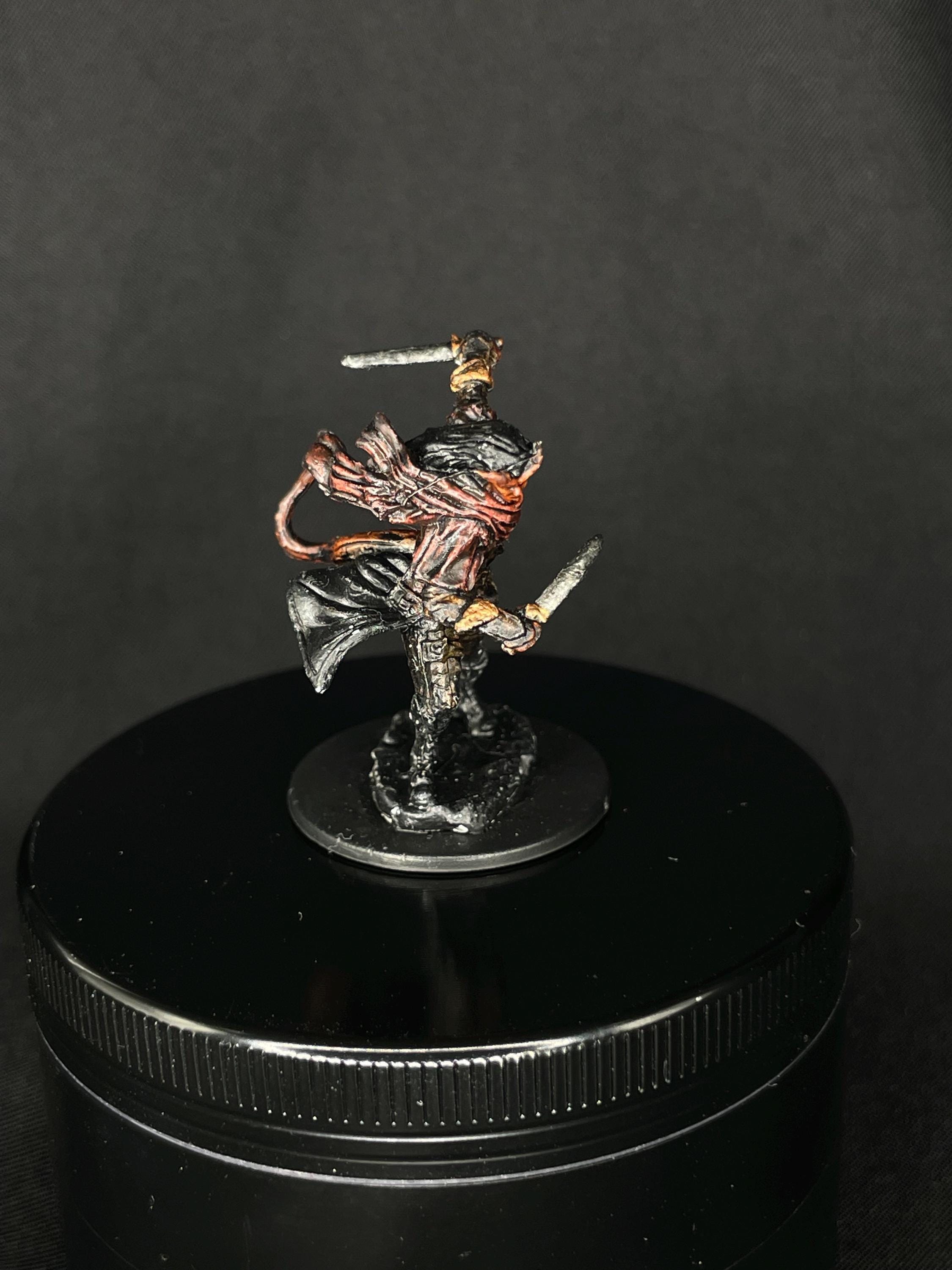 Female Tiefling Rogue Hand Painted Miniature - Etsy