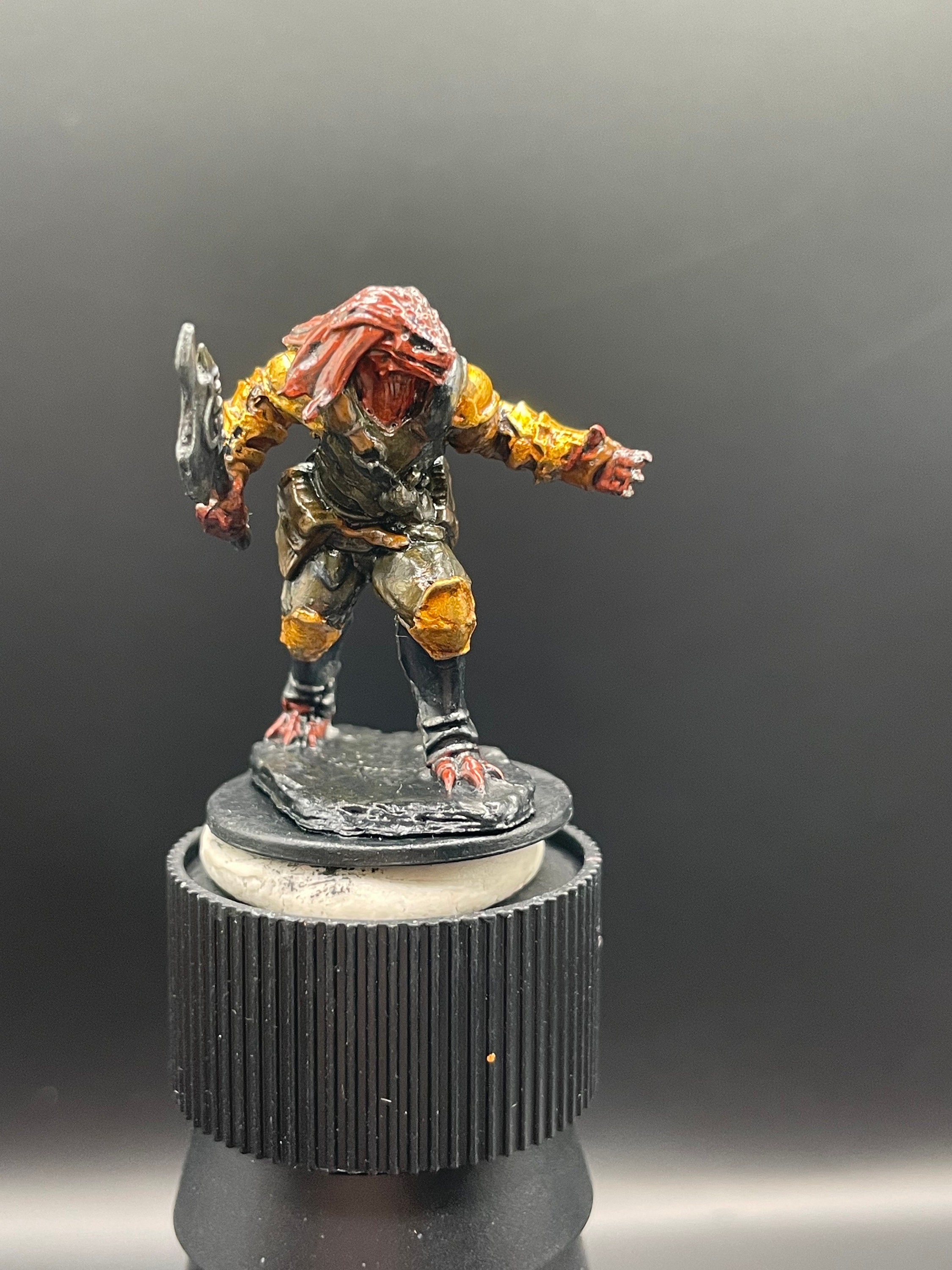 Dragonborn Barbarian Hand Painted Miniature - Etsy