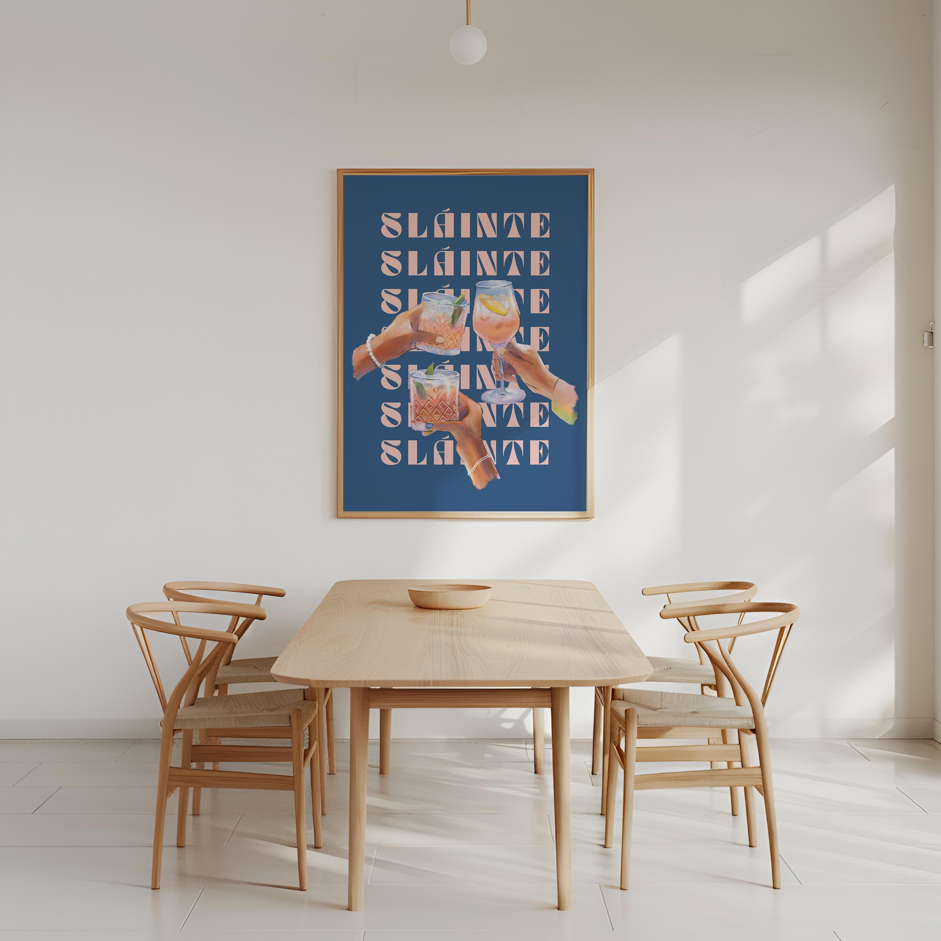 Irish Cheers Sláinte Bar Cart Decor Irish Saying Gifts for Expats ...