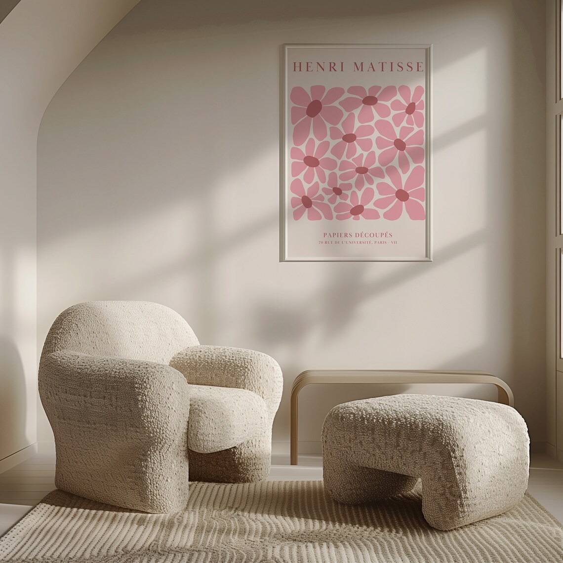 Pink Matisse Flower Poster Flower Market Wall Art Henri Matisse Print ...