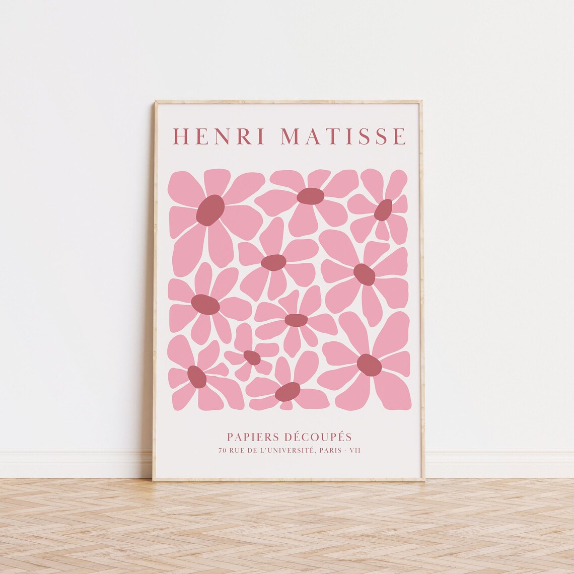 Pink Matisse Flower Poster Flower Market Wall Art Henri Matisse Print ...