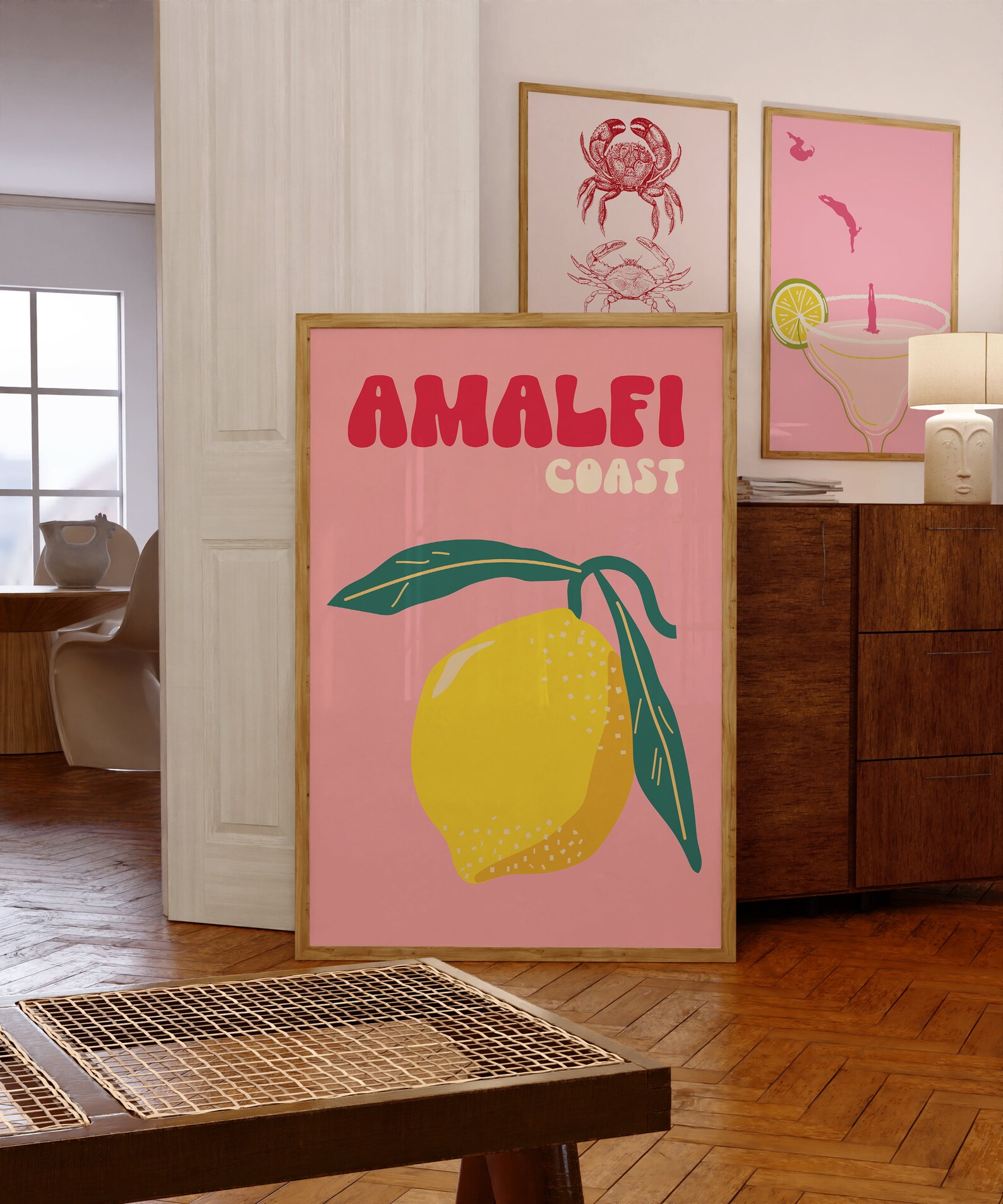 Amalfi Coast Poster Italian Trendy Prints Preppy Travel Poster ...