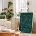 Green Picasso Wall Art Emerald Green Minimalist Gift Idea Exhibition ...