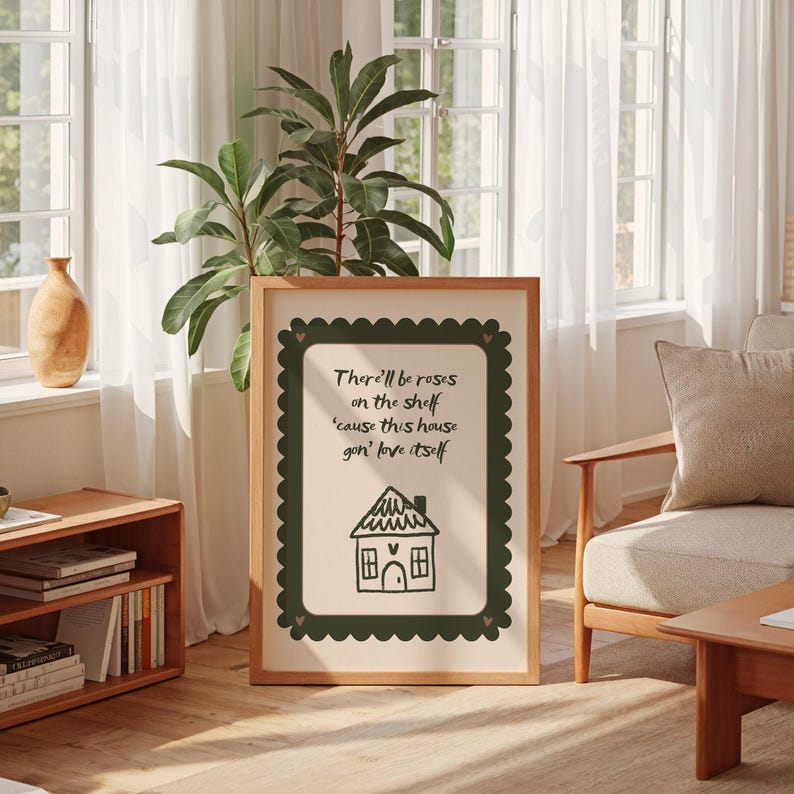 Olivia Dean Lyrics Print Baby Steps Song Quote Poster Cute House ...