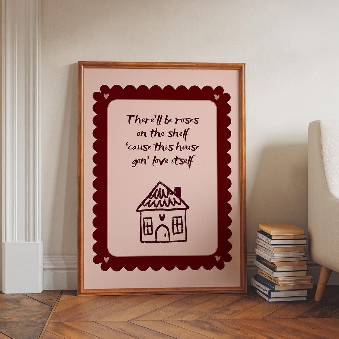 Olivia Dean Songtext Druck Baby Steps Song Zitat Poster Niedliches Haus ...