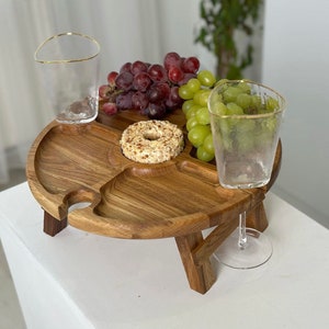 Wooden Tables for Snacks - Etsy