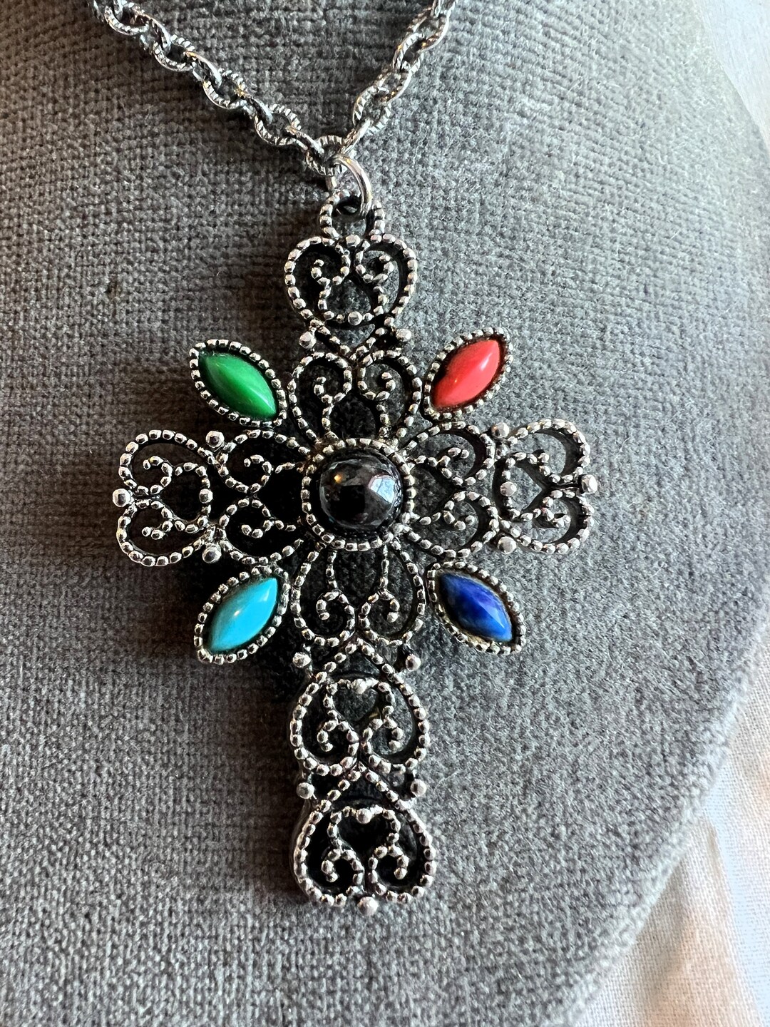 Avon Cross Necklace Vintage - Etsy