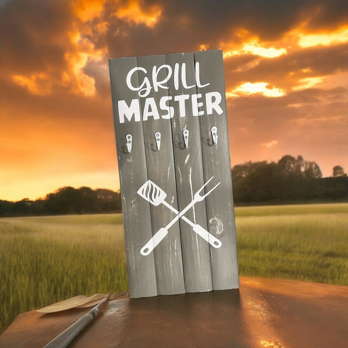 Grill Master Outdoor BBQ Sign, Dad, Grilling, Fathers Day Gift - Etsy