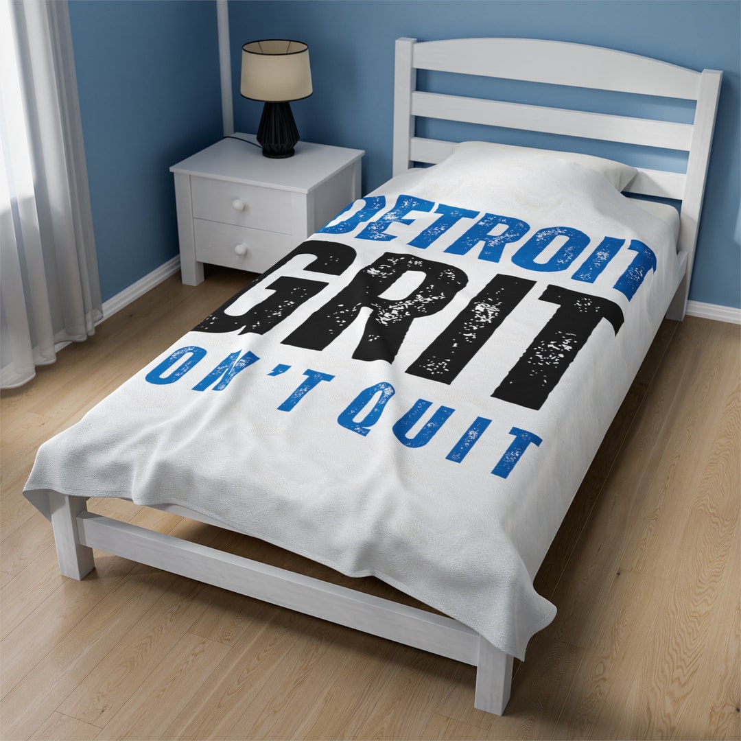 Detroit Grit Dont Quit Gift, Detroit Grit Dont Quit Blanket, Blanket ...